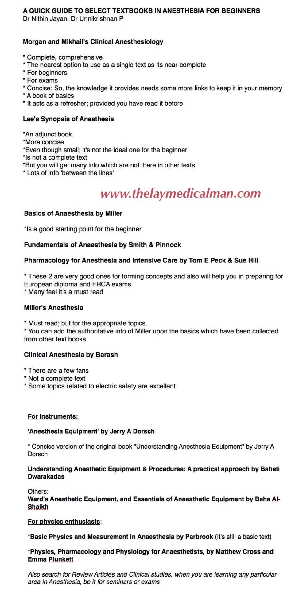 A little piece of advice to the First year Post Graduate Student in ...